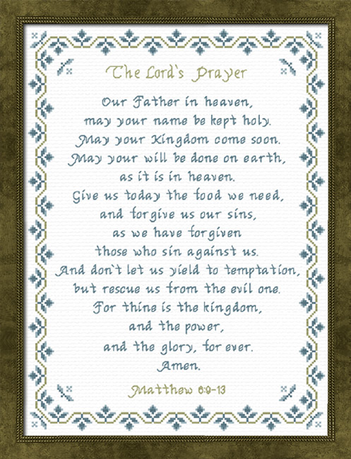 The Lord's Prayer Matthew 6:9-13 NLT
