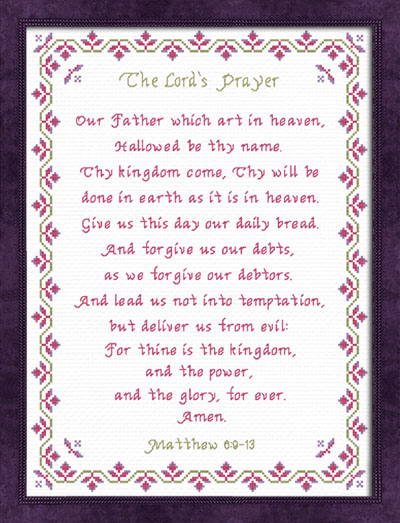 The Lord's Prayer Matthew 6:9-13 KJV