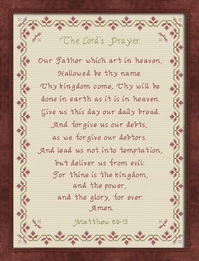 The Lord's Prayer Matthew 6:9-13 KJV